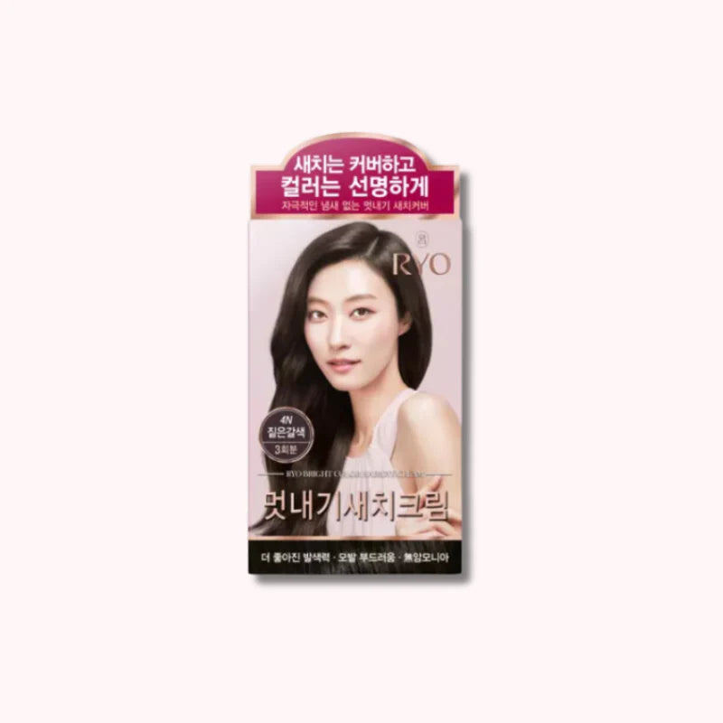 [Ryo] Uahche Bright Color Hair Dye Cream 4N Deep Brown 120g ...