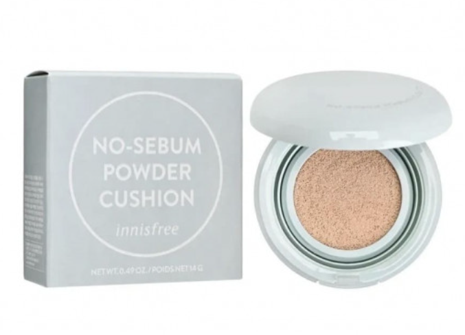 [Innisfree] No-Sebum Powder Cushion 21N Vanilla 14g – KBEAUTYOUTLETUSA.COM